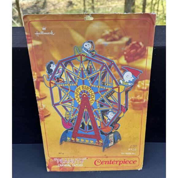 Hallmark | Party Supplies | Rare Vintage 96s Peanuts Party Centerpiece ...